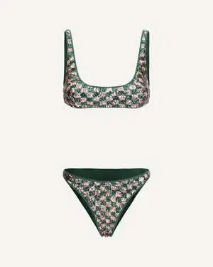 Oseree Sequin Chess Bikini