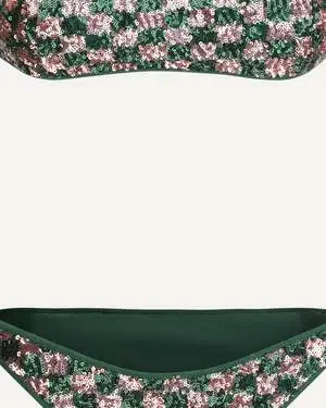 Oseree Sequin Chess Bikini