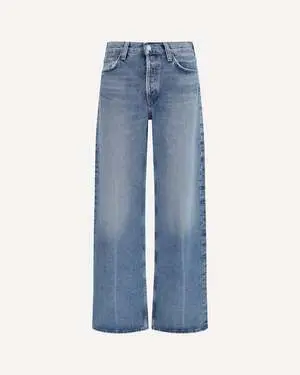 AGOLDE Wide-leg Creased Jeans