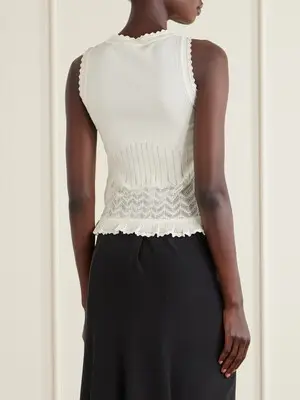 Alexander McQueen Knitted Jersey Tank Top
