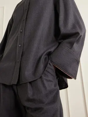 Brunello Cucinelli Oversized Wool Shirt