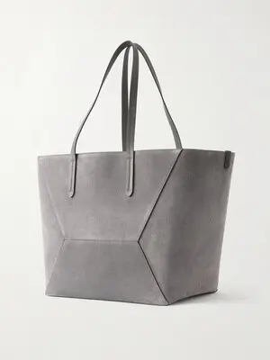 Brunello Cucinelli Suede Maxi Tote - Gray