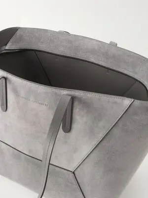 Brunello Cucinelli Suede Maxi Tote - Gray
