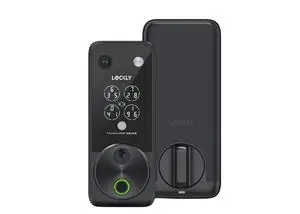 LOCKLY Vision Video Smart Lock Zeno Series Deadbolt Edition Pgk798hkmb Matte Black - Multicolor