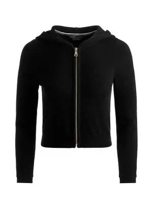 Alice + Olivia Dollie Cashmere Zip-up Hoodie - Black