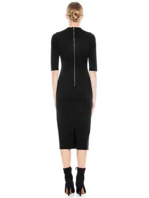 Alice + Olivia Delora Midi Dress - Black