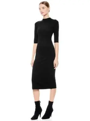 Alice + Olivia Delora Midi Dress - Black