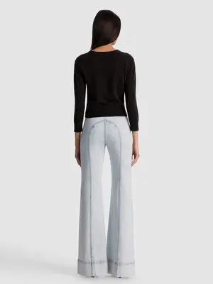 Alice + Olivia Carolann Cashmere Shrunken Pullover