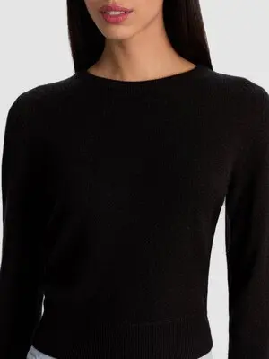 Alice + Olivia Carolann Cashmere Shrunken Pullover