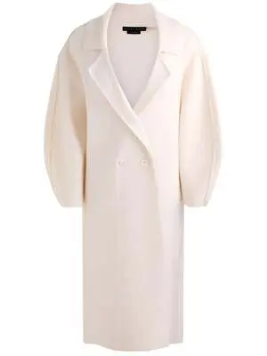 Alice + Olivia Waverly Cocoon Coat - Ecru