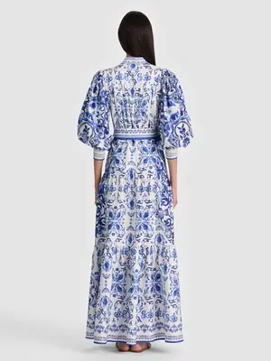 Alice + Olivia Cora Maxi Shirt Dress