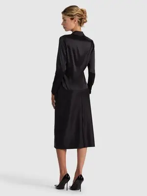 Alice + Olivia Willa Silk Blouse With Floral Print - Black