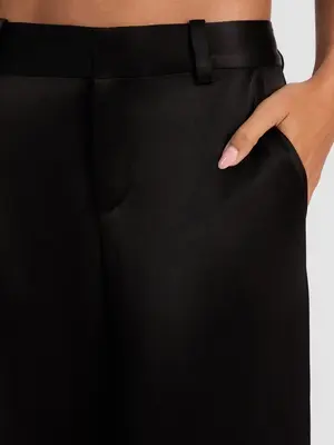 Alice + Olivia Stu Wide Leg Trousers - Black