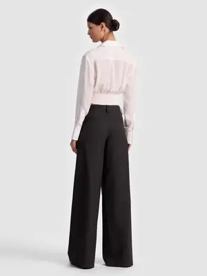 Alice + Olivia Stu Baggy Wide Leg Trousers