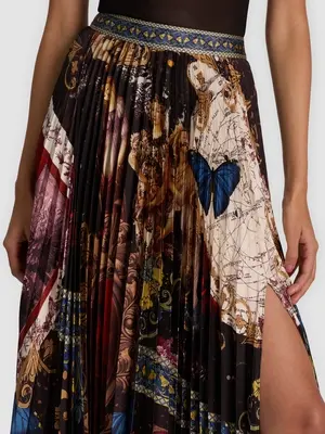 Alice + Olivia Katz Pleated Maxi Skirt