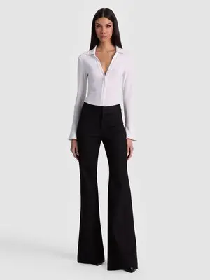 Alice + Olivia Andrew Flare Pant - Black