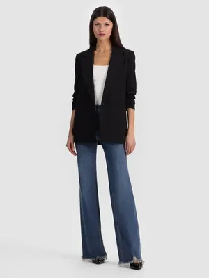 Alice + Olivia Denny Boyfriend Blazer - Black