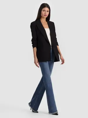 Alice + Olivia Denny Boyfriend Blazer - Black