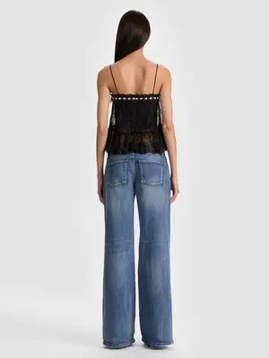 Alice + Olivia Alessia Lace Top