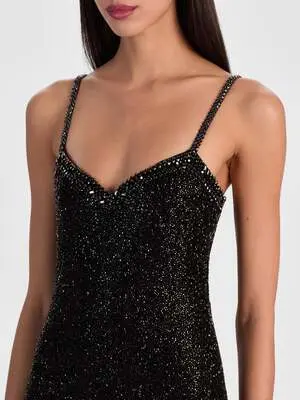 Alice + Olivia Nina Embellished Maxi Dress