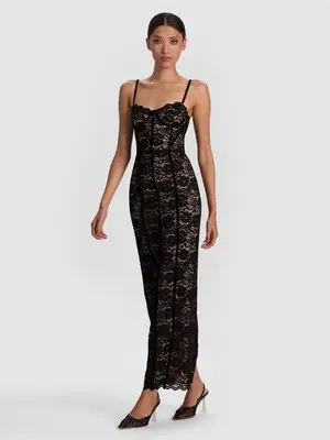 Alice + Olivia Carissa Lace Maxi Dress