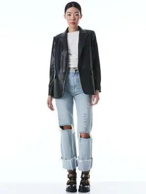 Alice + Olivia Denny Vegan Blazer