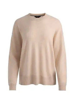Alice + Olivia Laura Cashmere Crewneck Pullover - Oatmeal Heather
