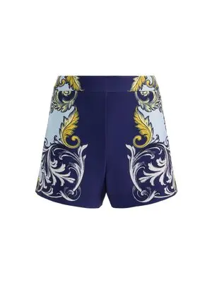 Alice + Olivia Hera High-rise Printed Shorts - Antique Scroll