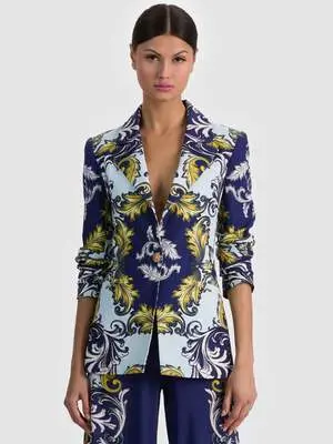 Alice + Olivia Hope Fitted Blazer - Antique Scroll