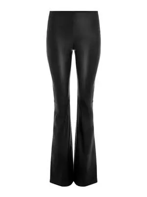 Alice + Olivia Leather Bootcut Pants