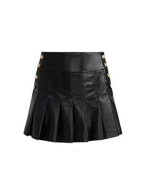 Alice + Olivia Lanna Vegan Leather Mini Skirt