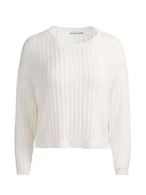 Alice + Olivia Mitchell Lightweight Textured Pullover