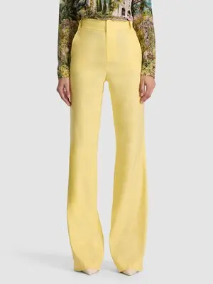 Alice + Olivia Lula Linen Flare Pant