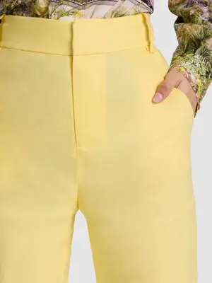 Alice + Olivia Lula Linen Flare Pant
