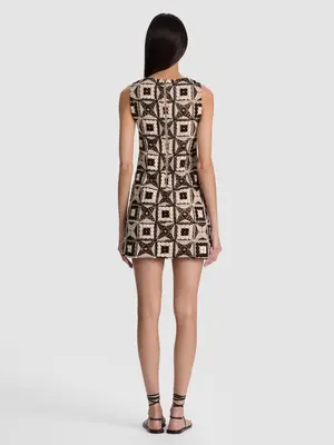 Alice + Olivia Clyde Crochet Mini Dress