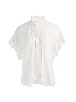 Alice + Olivia Julius Embroidered Tunic Top