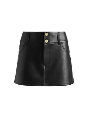 Alice + Olivia Laika Vegan Leather Mini Skirt