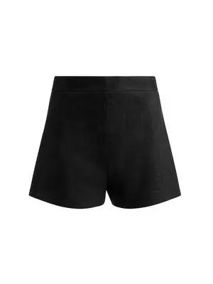 Alice + Olivia Hera Linen Short - Black