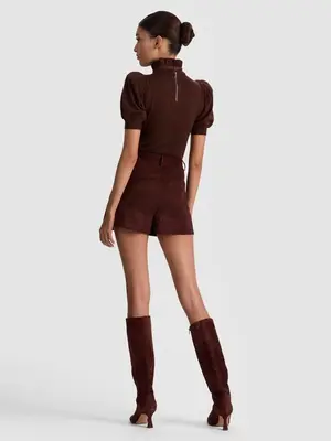 Alice + Olivia Chase Puff Sleeve Sweater