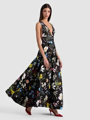 Alice + Olivia Lila Structured Ballgown