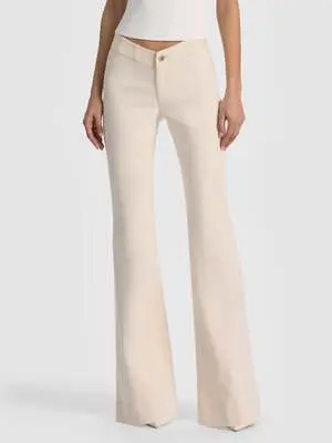 Alice + Olivia Chelsea V-waist Jean - Off White