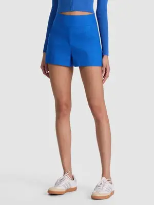 Alice + Olivia High Rise Linen Shorts