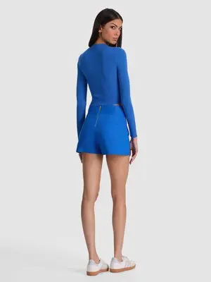 Alice + Olivia High Rise Linen Shorts