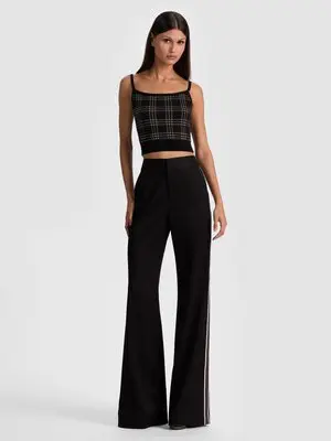 Alice + Olivia Maude Plaid Bralette