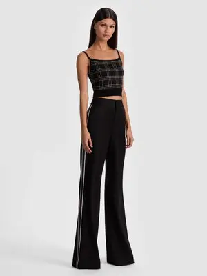 Alice + Olivia Maude Plaid Bralette