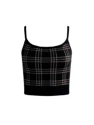 Alice + Olivia Maude Plaid Bralette
