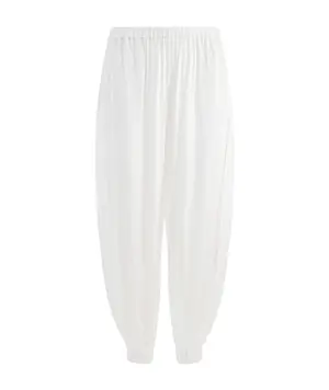 Alice + Olivia Declan Pull-on Genie Pants - Off White