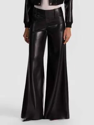 Alice + Olivia Vegan Leather Wide Leg Pant