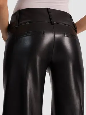 Alice + Olivia Vegan Leather Wide Leg Pant