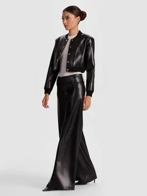 Alice + Olivia Vegan Leather Wide Leg Pant